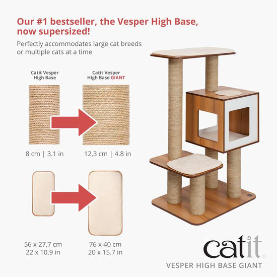 Catit Vesper High Base Giant – Catit UK - Official Catit Brand Store